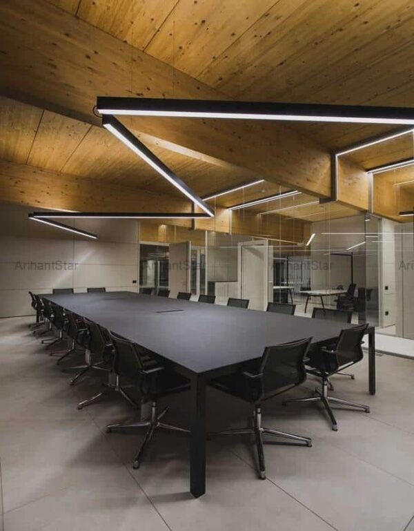 10 Feet Linear Hanging Light 100Watt For Office Profile Pendant Light
