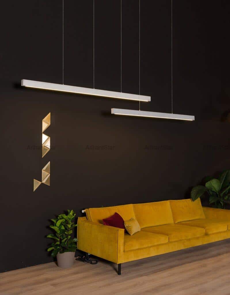 Arihant Star 4 Feet Hanging Linear Pendant Light 42W For Office, Hall, Gym, Shops With Company ...