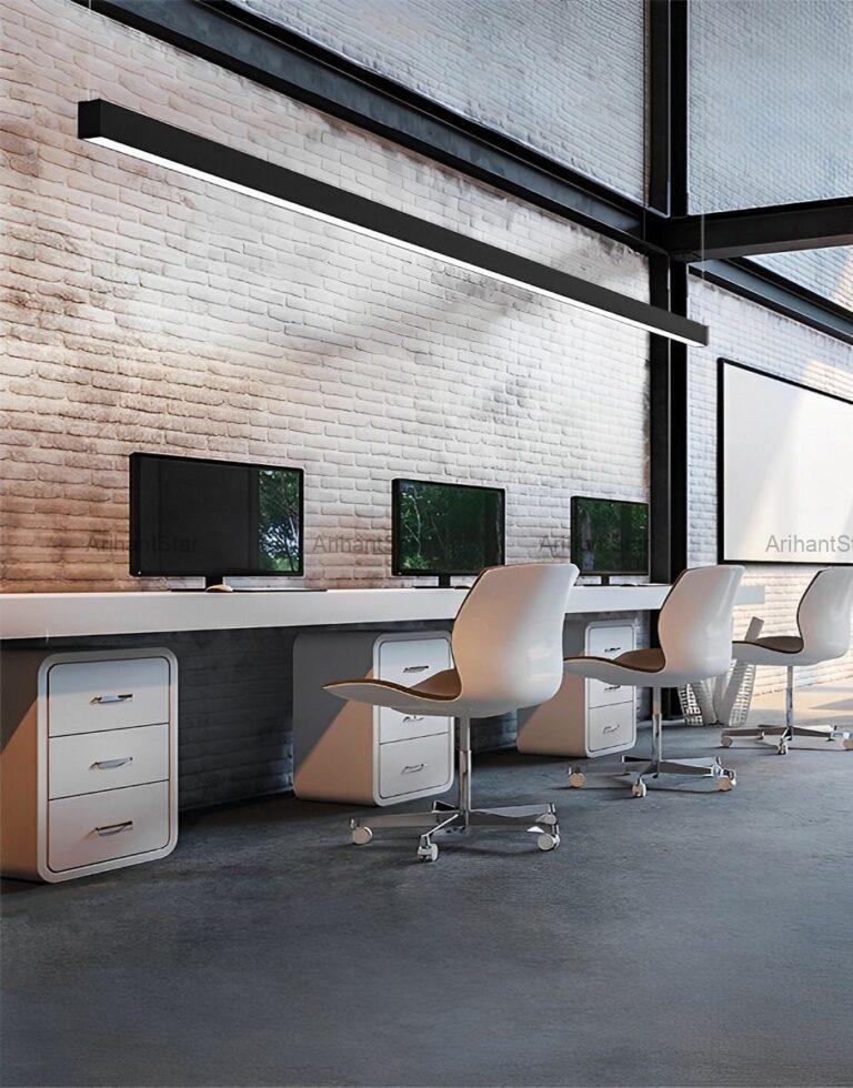 8 Feet Linear Pendant Light 80Watt For Gyms, Cafe, Balcony