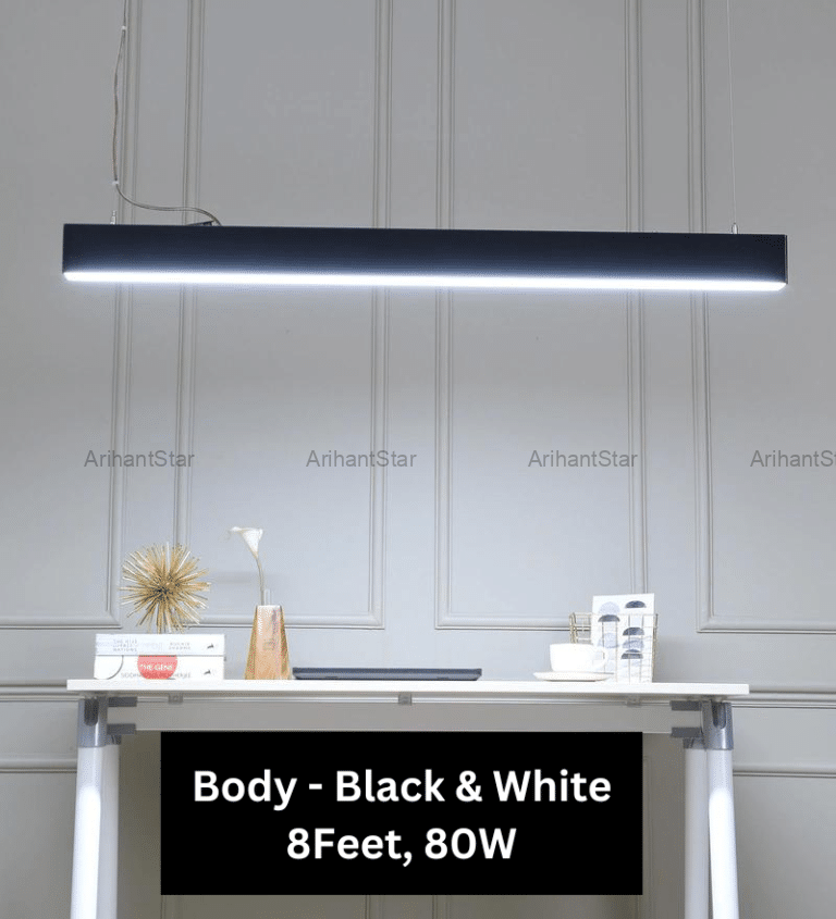 8 Feet Linear Pendant Light 80Watt For Gyms, Cafe, Balcony
