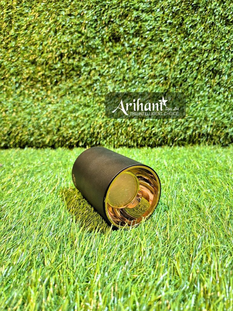 12W Cylinder Surface Ceiling Light Black Body - Arihant Star