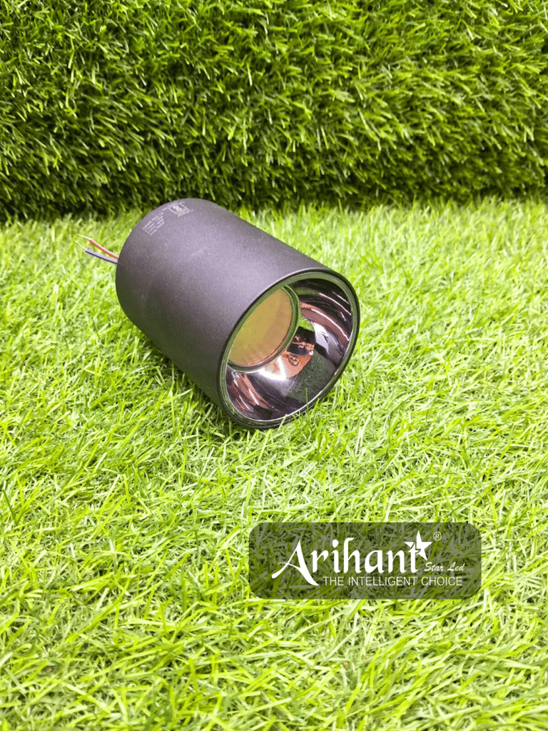 12W Cylinder Surface Ceiling Light Black Body - Arihant Star