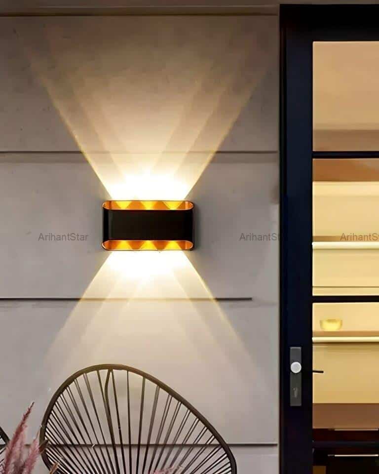 ArihantStar 6W Fancy Wall Decoration Light - Black, 3000k