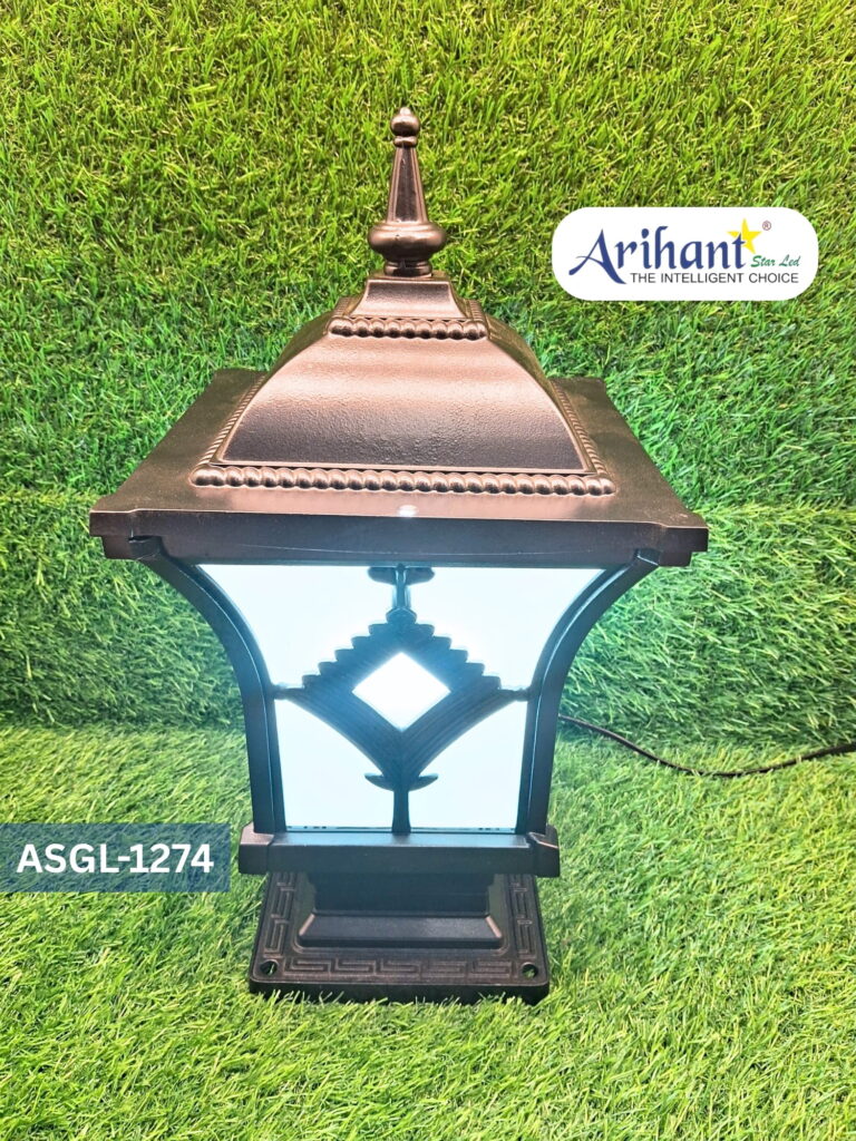 Arihant Star 15Inch Aluminium Gate Lamp For Pillars Front