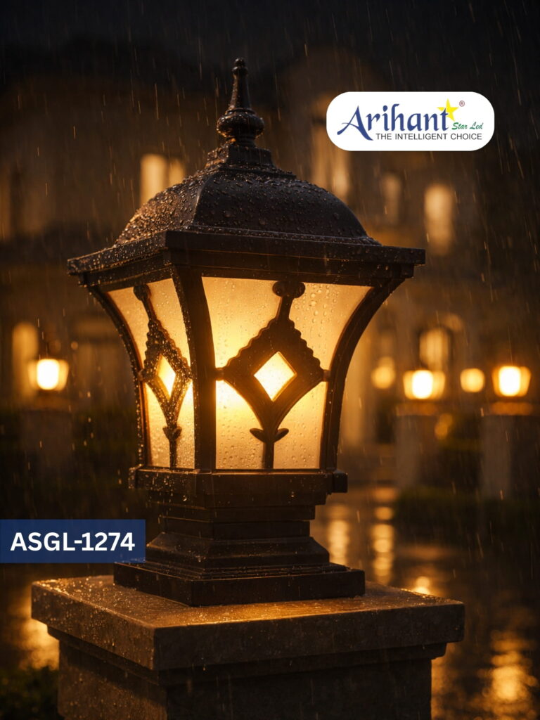 Arihant Star 15Inch Aluminium Gate Lamp For Pillars Front