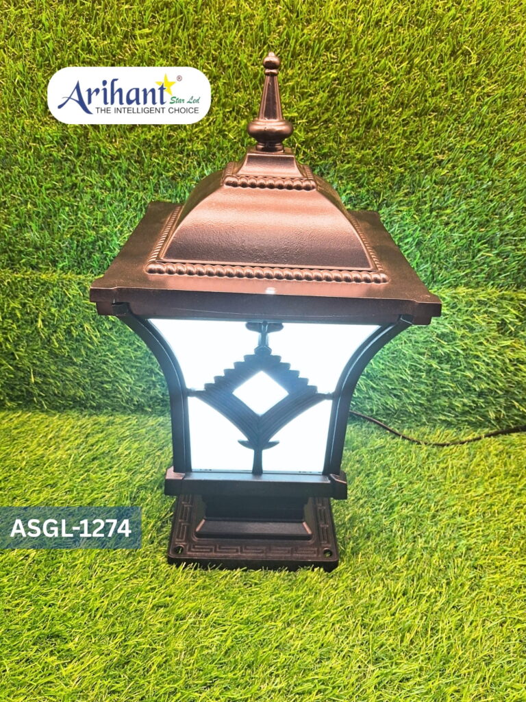 Arihant Star 15Inch Aluminium Gate Lamp For Pillars Front