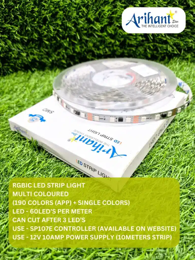 Arihant Star Led Strip Multicolor RBGIC 5050 Led Strip Heavy Quality 60 ...