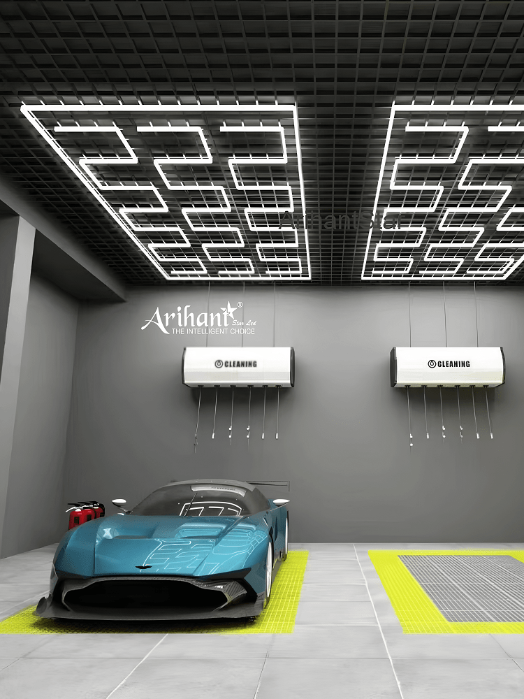 Arihant Star S Shape Hanging Light 620W For Car Showroom