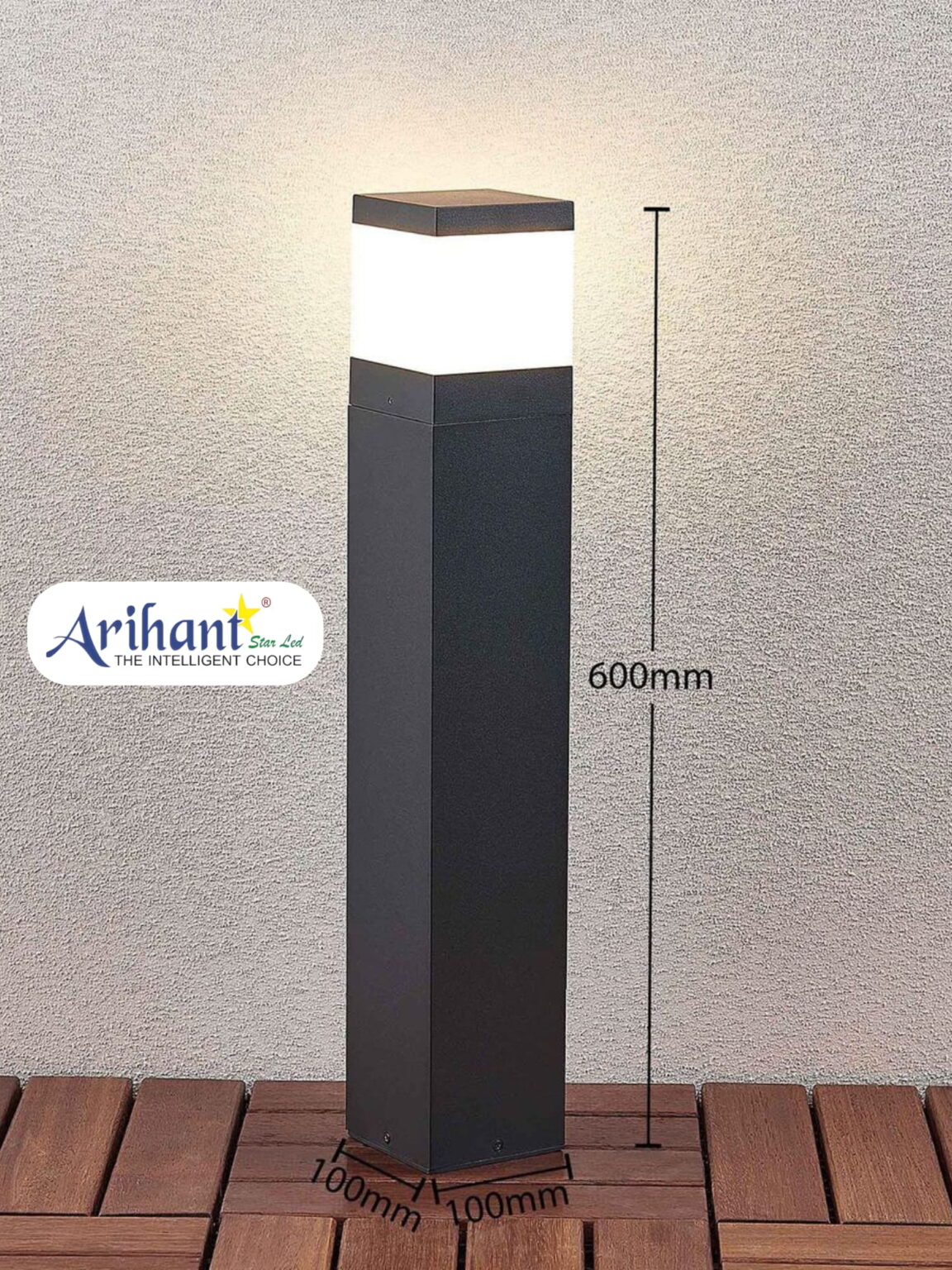 ArihantStar Energy Efficient 600mm LED Bollard Light For Resort, Hotel ...