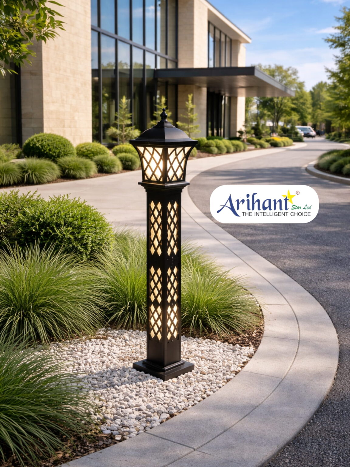 ArihantStar Waterproof Outdoor Bollard Light For Garden & Pathway ...