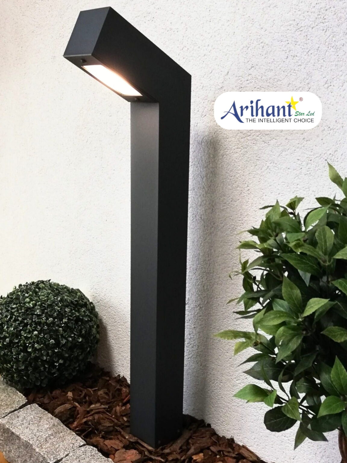 Arihant Star 12W Designer Grey Bollard Light Or Bollard Pole Light For ...
